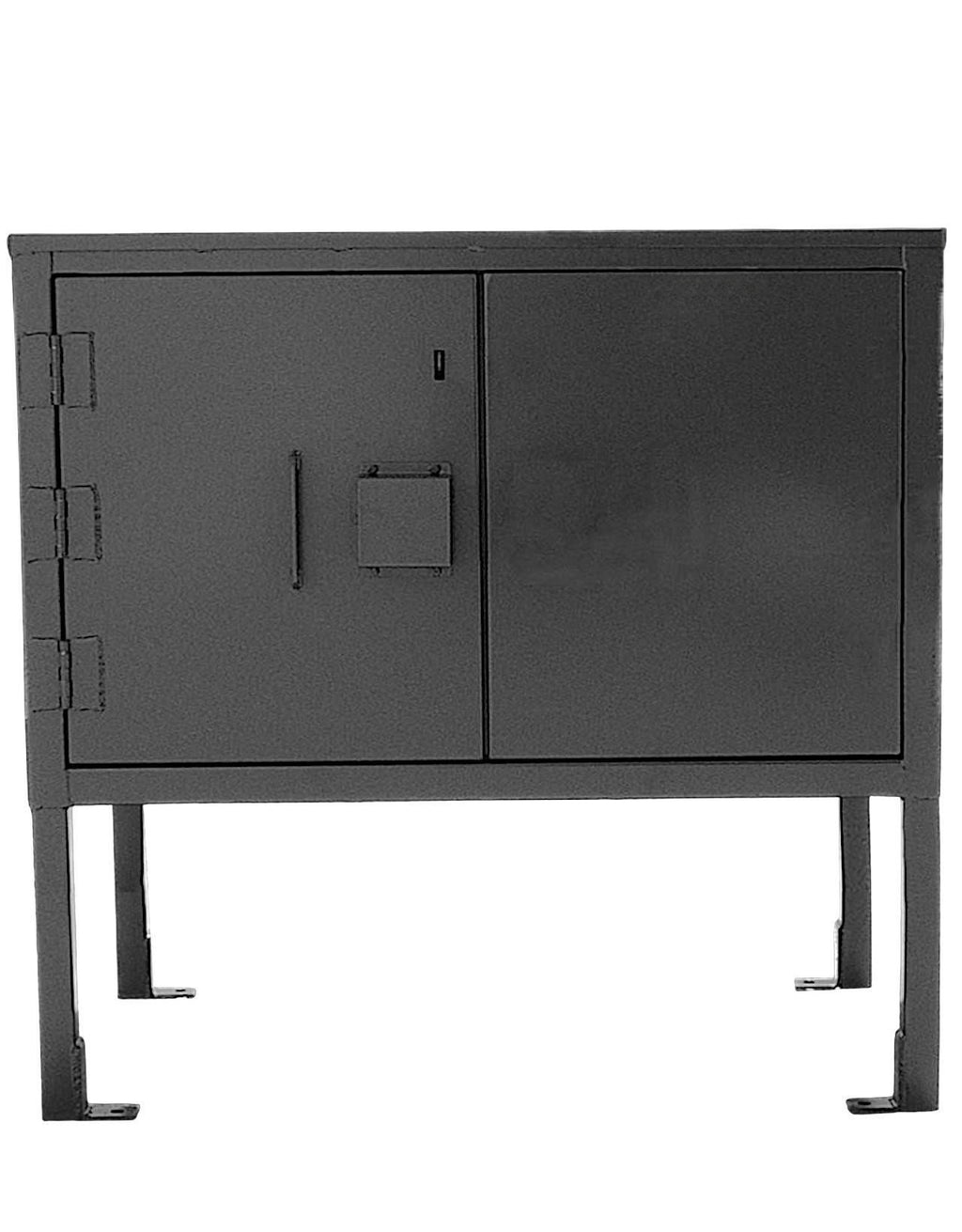 Metal Outdoor Animal Resistant Food Locker 16 Cubic Two Door Model BRF