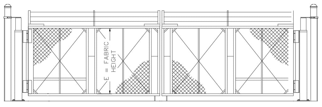 Swing Riser Gate and Operator System Chain Link Model HDTSGS40CL767