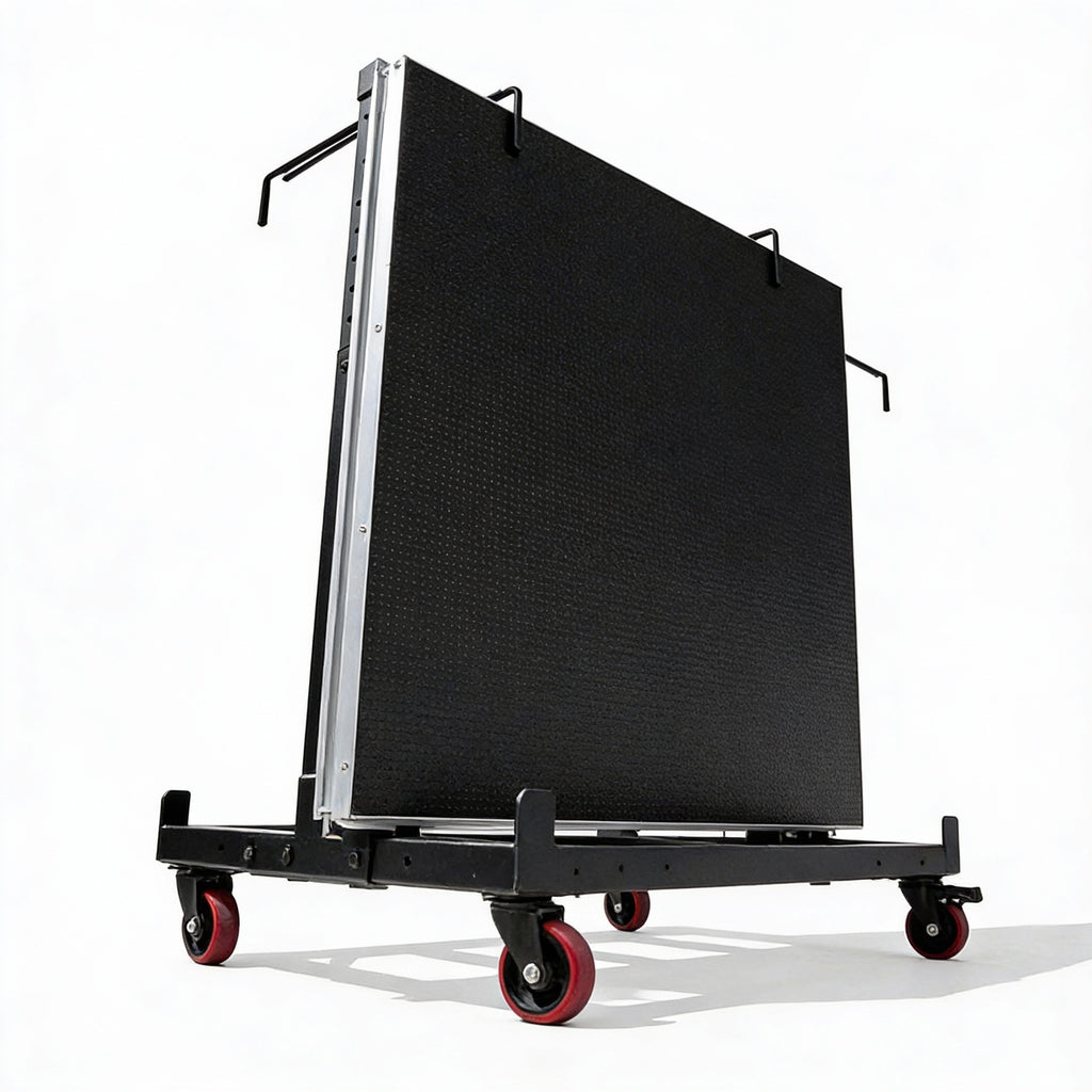 Rolling Vertical Storage Cart for 4'Wide Stage Decks Model STA3911