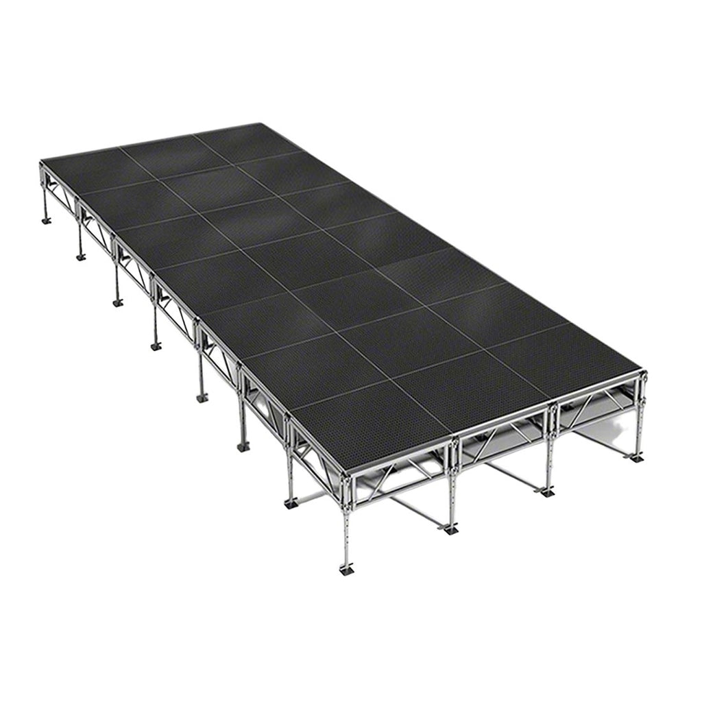Outdoor Stage System 12' x 28' Adjustable Height 24"- 48" Industrial F