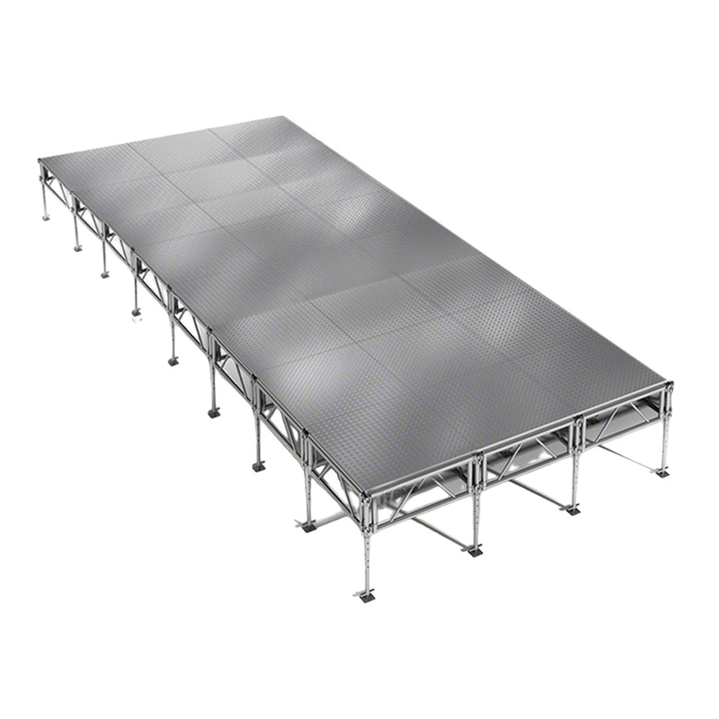 Outdoor Stage System 12' x 32' Adjustable Height 24"- 48" Industrial F