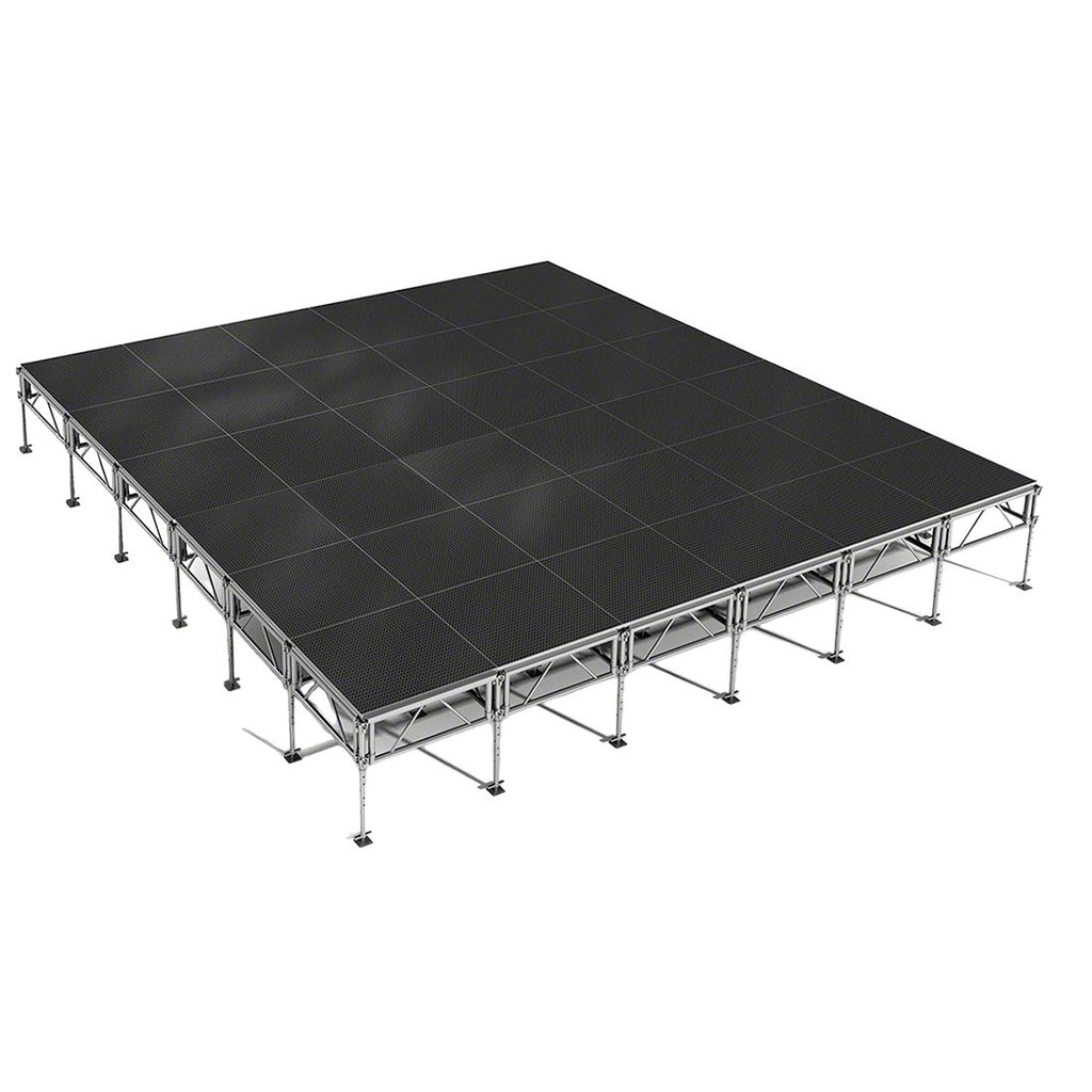 Outdoor Stage System 24' x 24' Adjustable Height 24"- 48" Industrial F