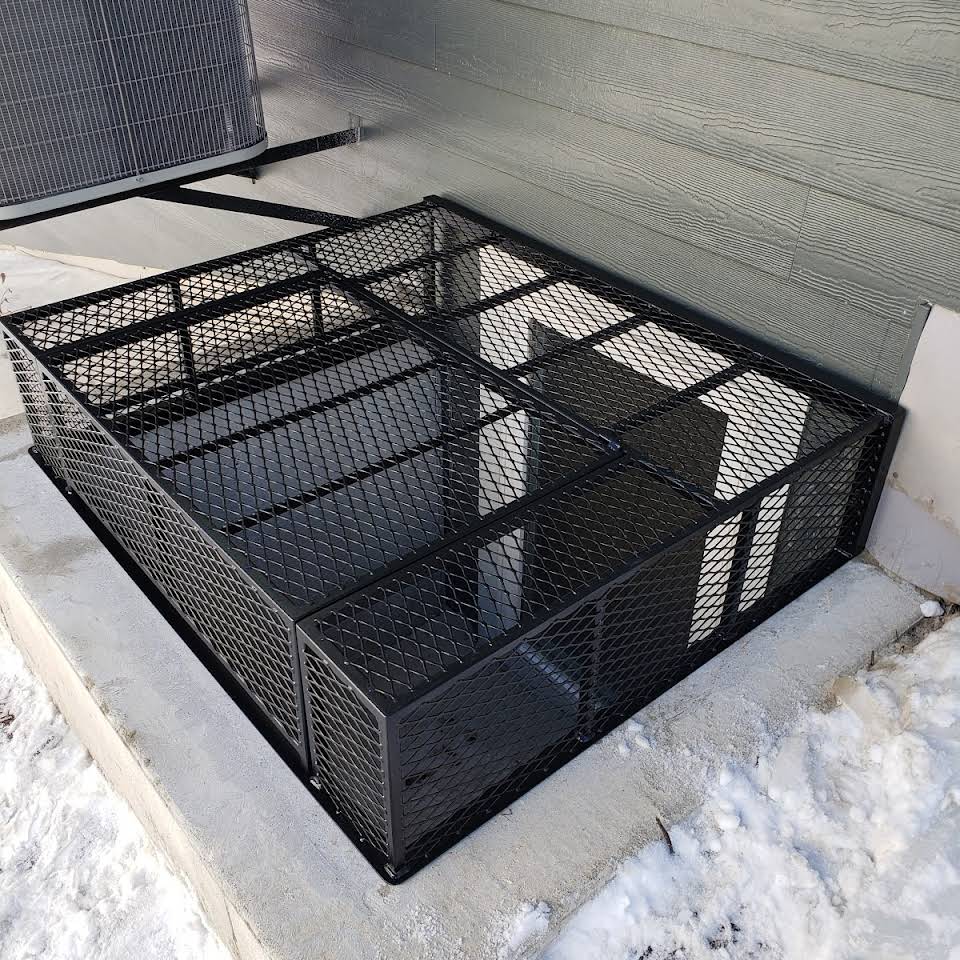 Steel Window Well Grates Box | Rust Free Powder Coated Steel | Rigid G