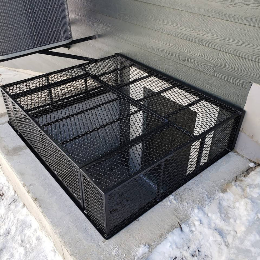 Steel Window Well Grates Box | Rust Free Powder Coated Steel | Rigid G